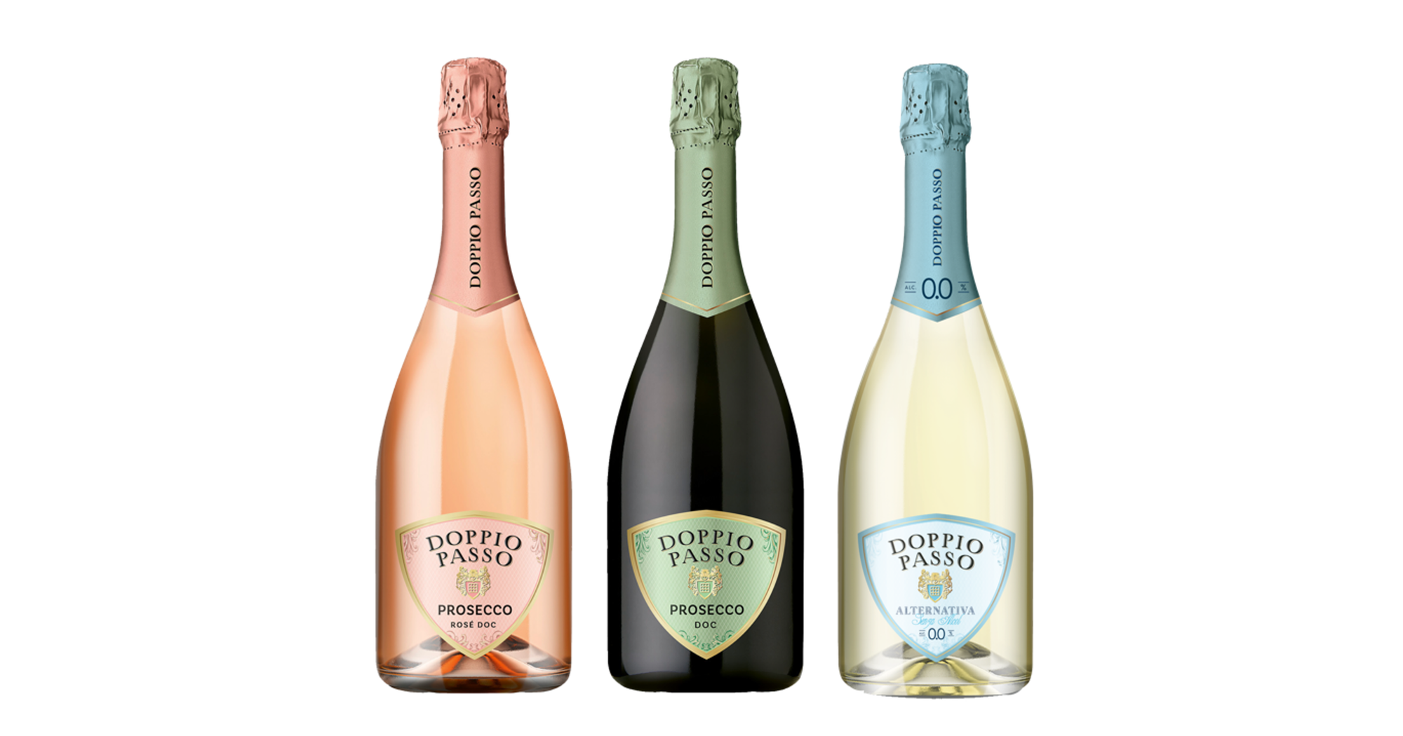 Doppio Passo Prosecchi und Alternativa Sparkling 0,0%
